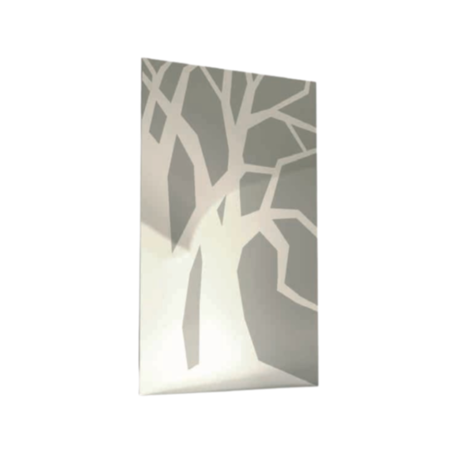 Bois Serigraphed White Mirror – INHAUS