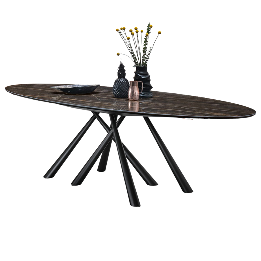 Forest Oval Noir Desir Dining Table – INHAUS